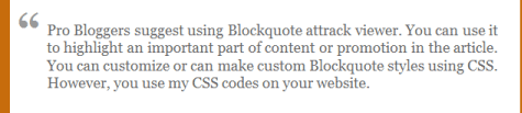 20 Handpicked Stylish Blockquote CSS For Blogger