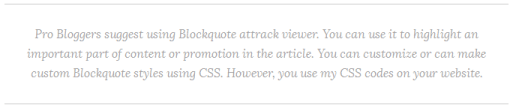 20 Handpicked Stylish Blockquote CSS For Blogger